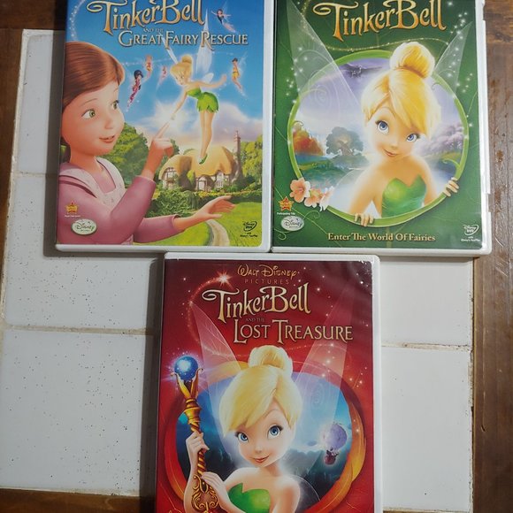 Walt Disney | Media | Walt Disney Tinkerbell Dvds Total 3 | Poshmark
